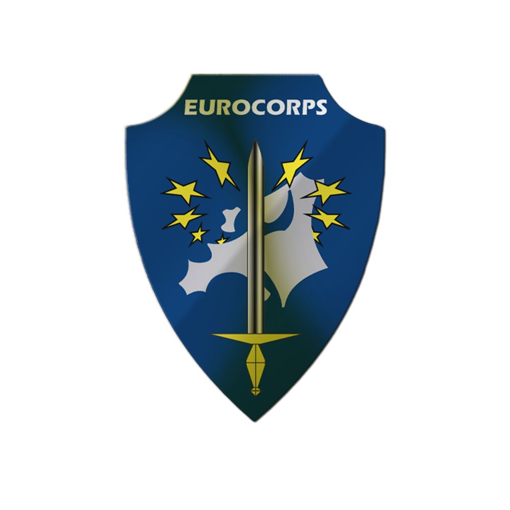 Aluschild Eurokorps Nato Bundeswehr Abzeichen Wappen Deutschland #44037