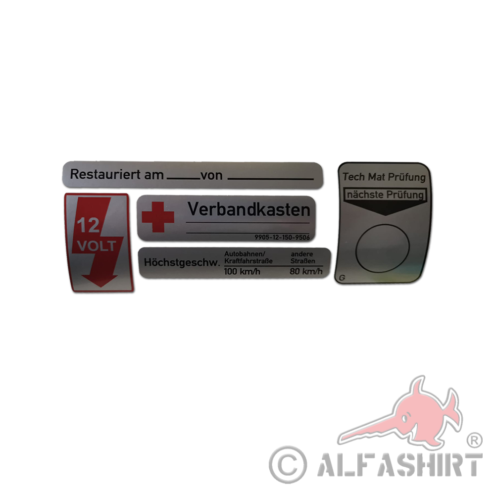 Aufkleber Set Motorrad Krad Melder Bundeswehr BW K 125 #A5666