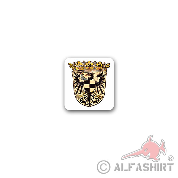Sticker Grenzmark Posen West Prussia Prussian province 7x7cm A3219