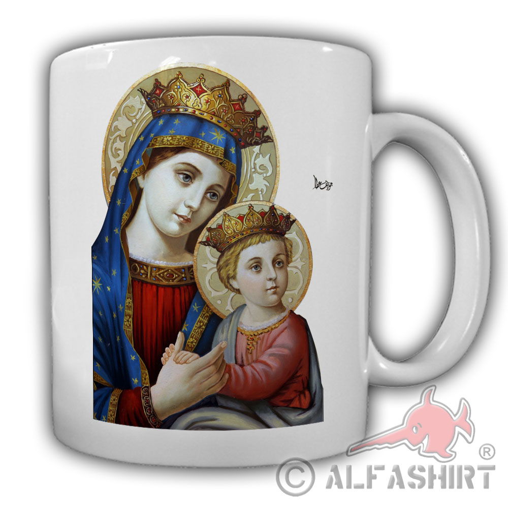 Marienbildnis Mutter Jesus Christus Jesuskind Gott Bibel Religion Tasse ...