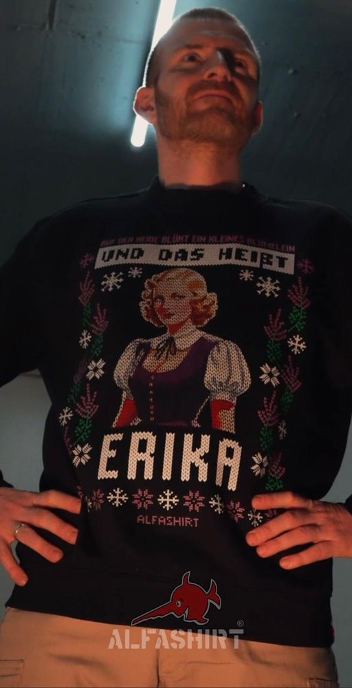 X-MAS Erika March Song Christmas Song Operator Ugly Christmas Sweater ...